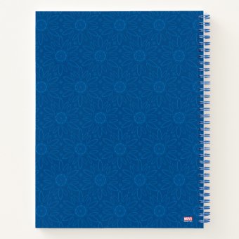 Avengers | Floral Captain America Logo Notebook | Zazzle