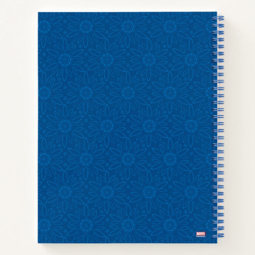 Avengers | Floral Captain America Logo Notebook | Zazzle