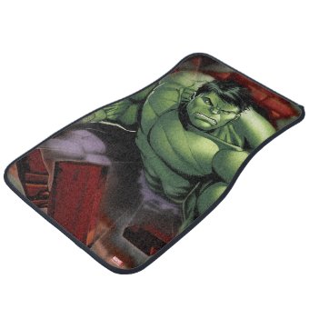 Avengers Hulk Smashing Through Bricks Car Floor Mat | Zazzle