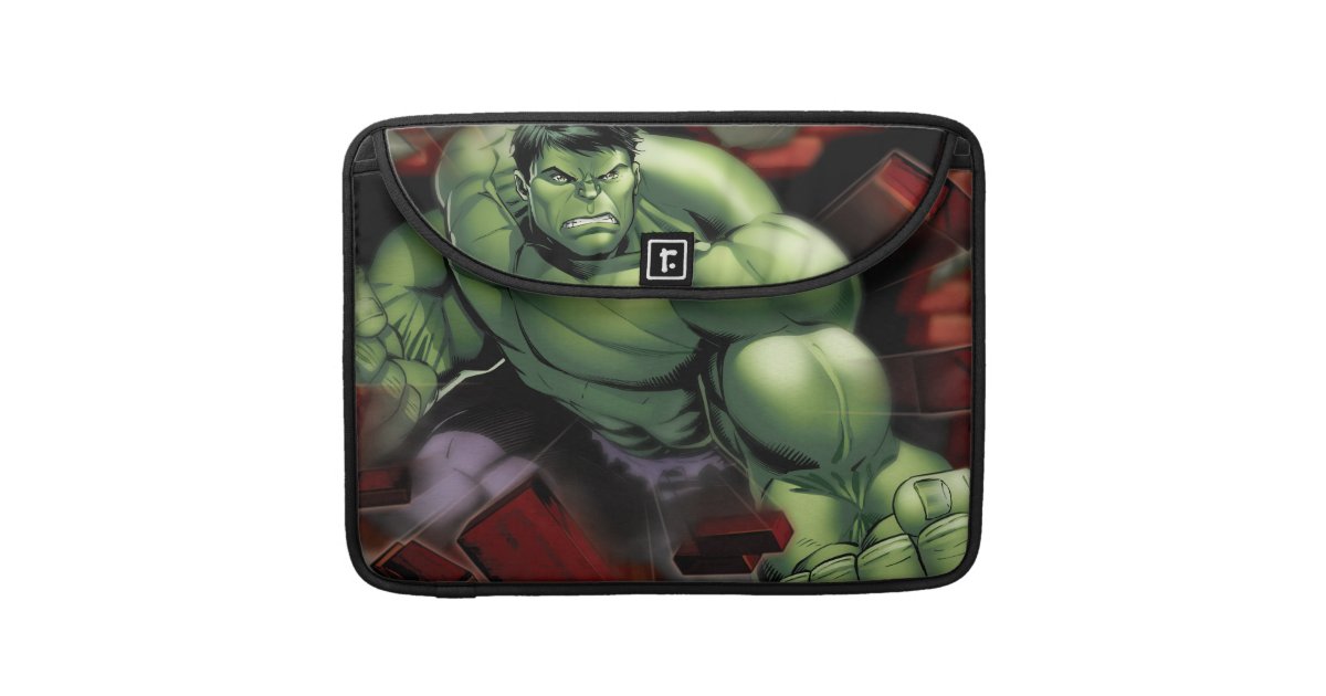 Avengers Hulk Smashing Through Bricks Sleeve For MacBooks | Zazzle