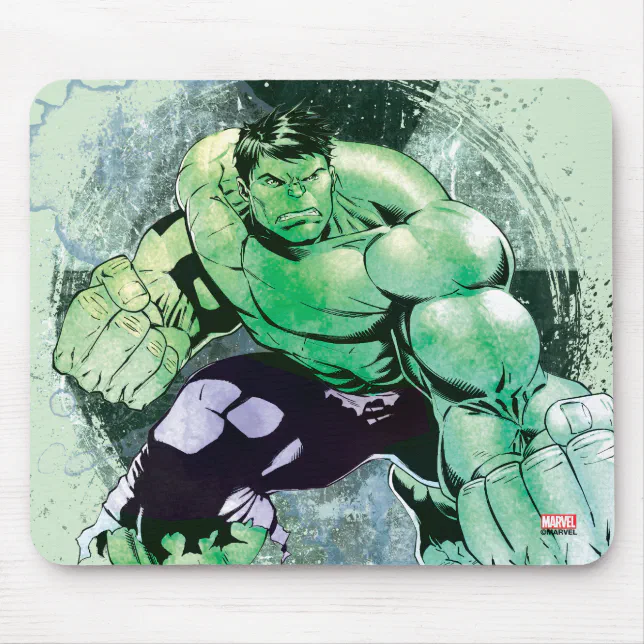 Avengers Hulk Watercolor Graphic Mouse Pad | Zazzle