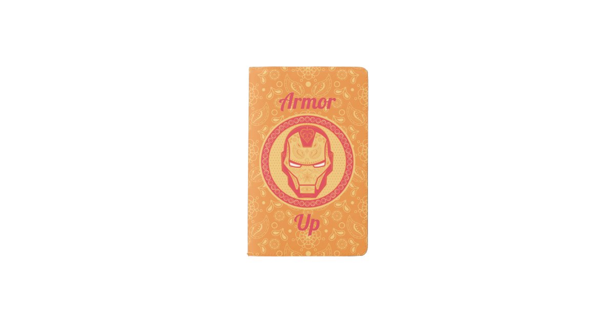 Avengers | Paisley Iron Man Logo Pocket Moleskine Notebook | Zazzle