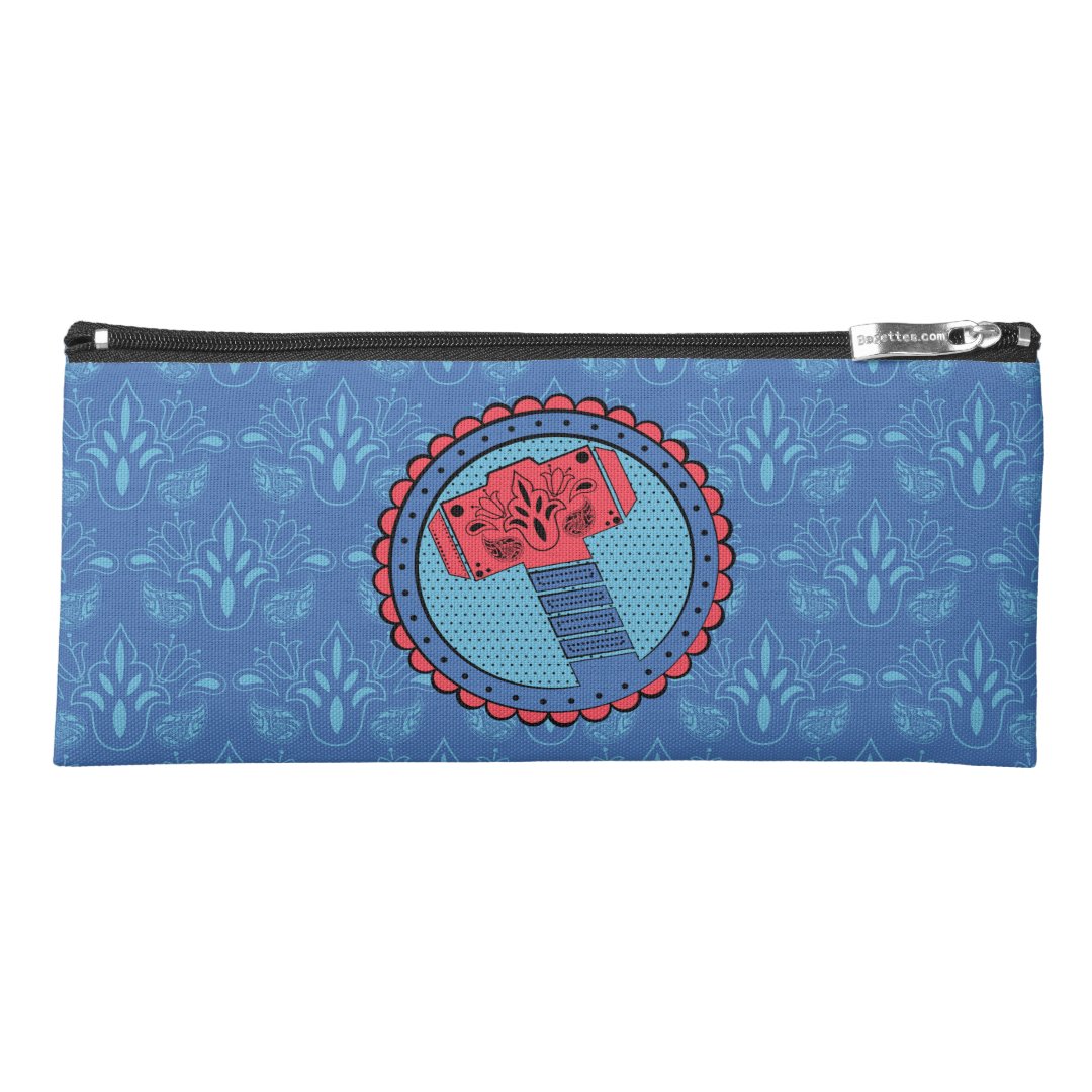 Avengers | Paisley Thor Hammer Logo Pencil Case | Zazzle