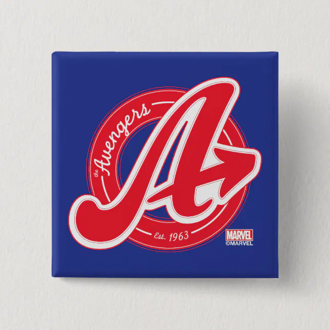 Avengers | Retro Avengers Logo Est 1963 Button | Zazzle