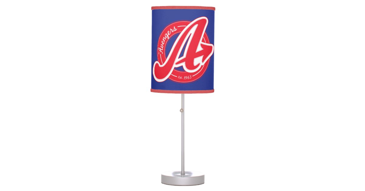 Avengers | Retro Avengers Logo Est 1963 Table Lamp | Zazzle
