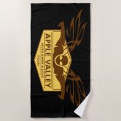 AVHS Boys Swim Dive Logo Towel Brown Gold | Zazzle