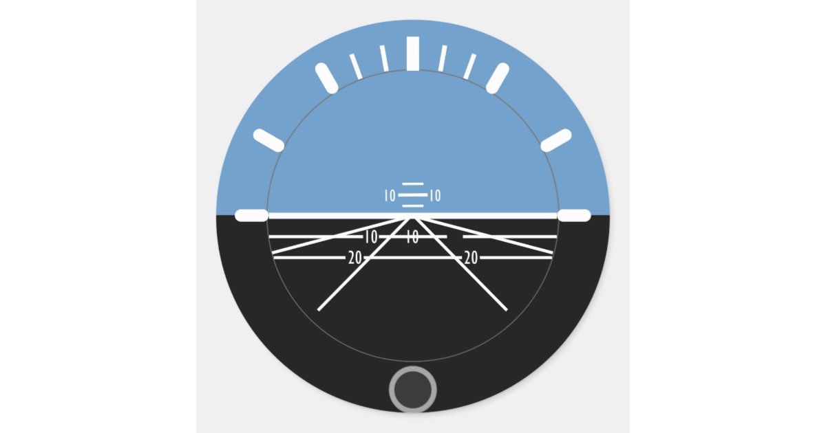 Aviation AI Round Sticker | Zazzle