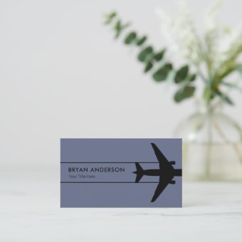 Aviation Aircraft Business Card | Zazzle