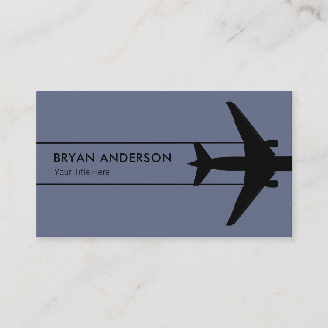 Aviation Aircraft Business Card | Zazzle