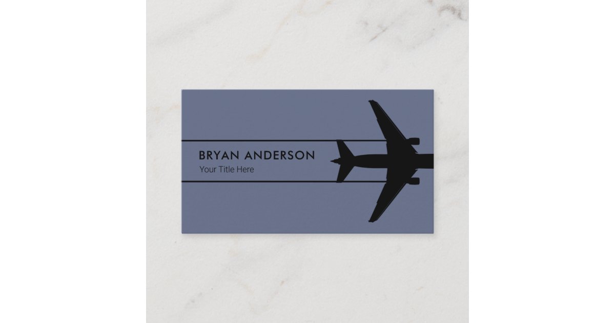 Aviation Aircraft Business Card | Zazzle