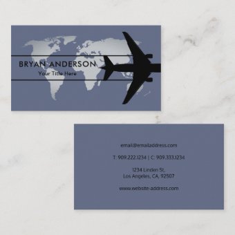Aviation Aircraft Business Card | Zazzle
