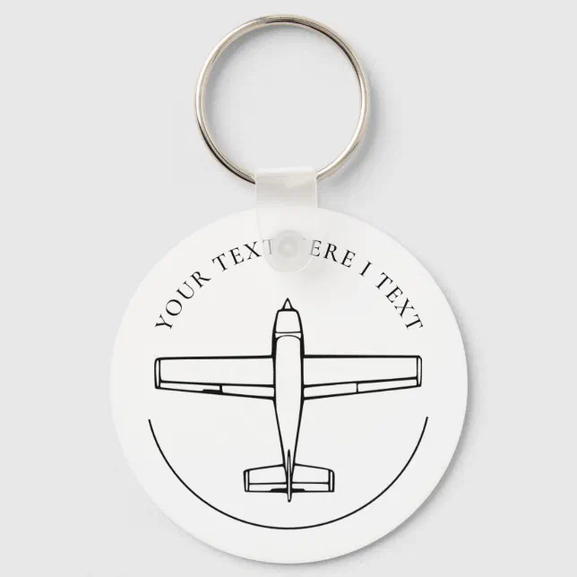 Aviation Airplane Keychain | Zazzle