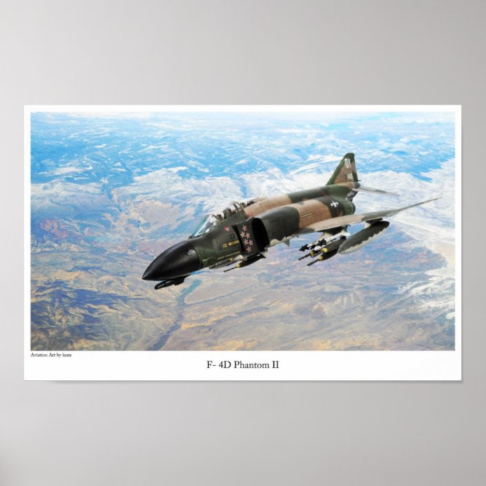 Aviation Art Poster "F-4 Phantom II" | Zazzle