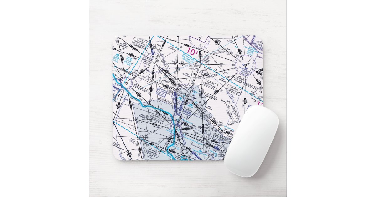 Aviation Chart Mouse Pad | Zazzle