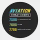 Aviation Cheat Codes Aviation Pilo Classic Round Sticker | Zazzle