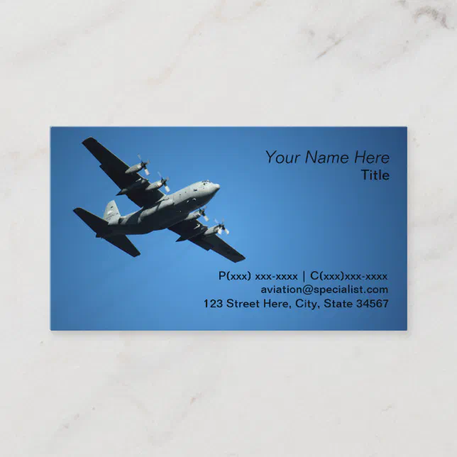 Aviation expert business card | Zazzle