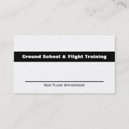 Aviation Flight Instructor Appointment Card | Zazzle