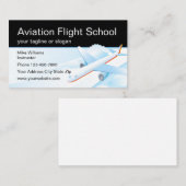 Aviation Flight School Instructor Business Card | Zazzle