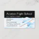 Aviation Flight School Instructor Business Card | Zazzle
