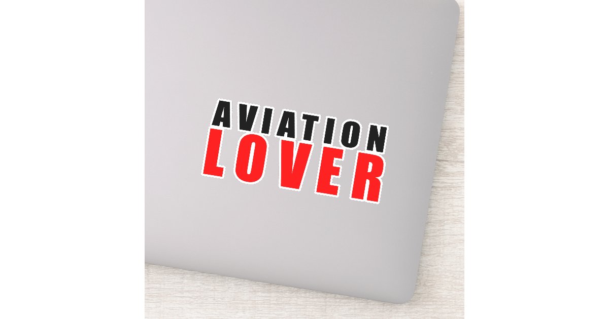 Aviation lover sticker | Zazzle