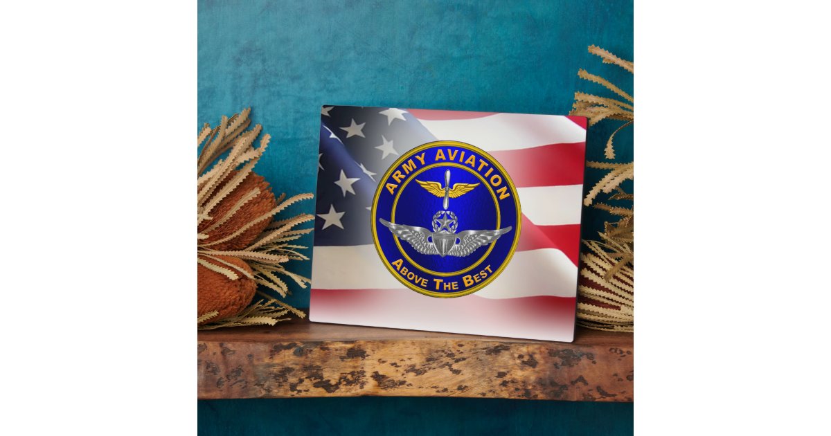 Aviation Master Wings Army Veteran Plaque | Zazzle