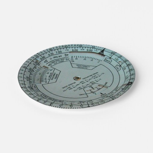 Aviation Navigation Computer Paper Plates | Zazzle