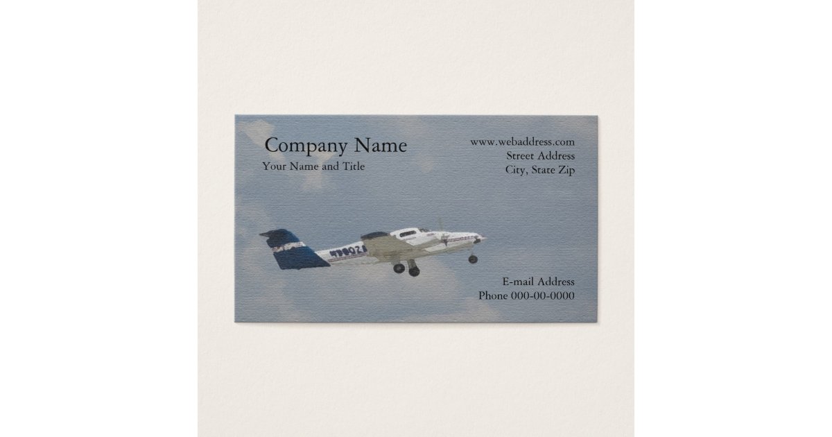 Aviation Pilot Business Card | Zazzle.com