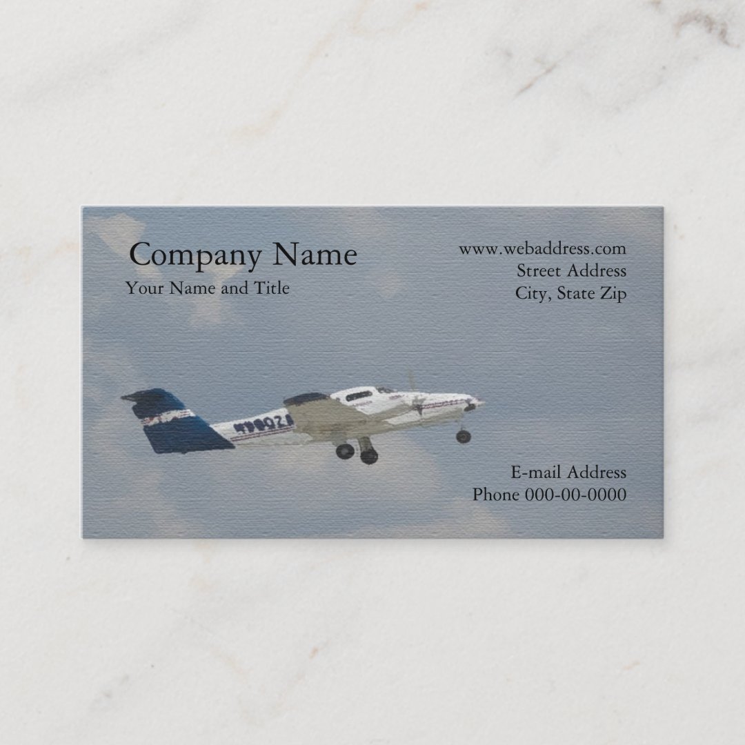 Aviation Pilot Business Card | Zazzle