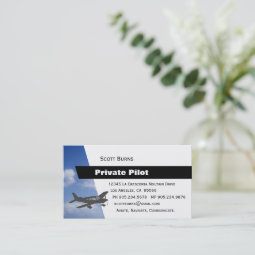 Aviation Pilot Business Card | Zazzle