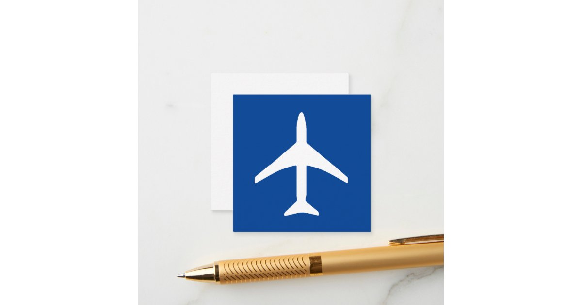 Aviation Plane Airplane Pilot Flying Enclosure Card | Zazzle