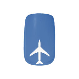 Aviation Plane Airplane Pilot Flying Minx Nail Art | Zazzle