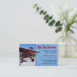 Aviation Services Business Card | Zazzle