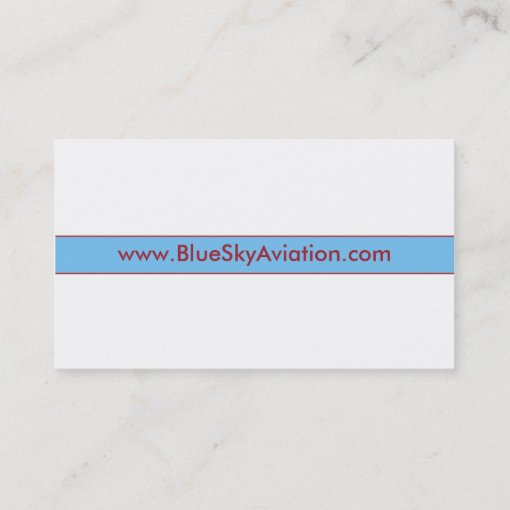 Aviation Services Business Card | Zazzle