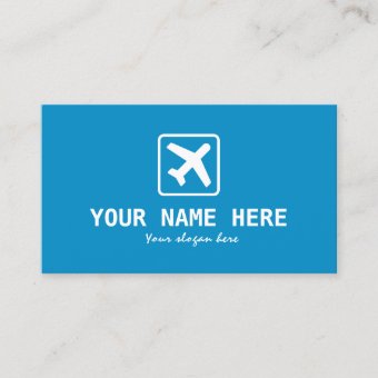 Aviation theme airplane business card template | Zazzle