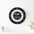 AVIATION TIME - 12-HOUR FORMAT LARGE CLOCK | Zazzle