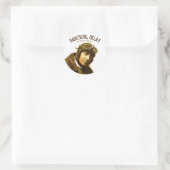 Aviator Actor DAREDEVIL DeLAY - Decal Sheet Classic Round Sticker | Zazzle