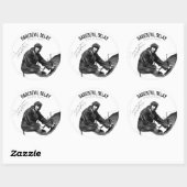Aviator Actor DAREDEVIL DeLAY - Decal Sheet Classic Round Sticker | Zazzle