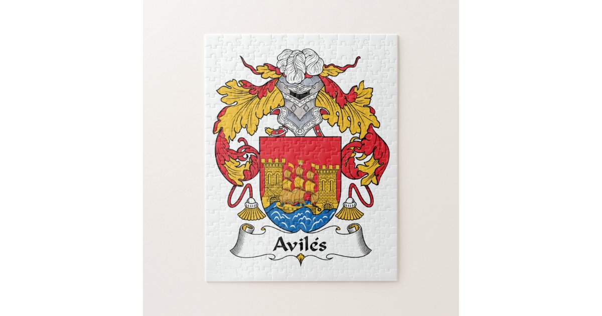 Aviles Family Crest Jigsaw Puzzle | Zazzle