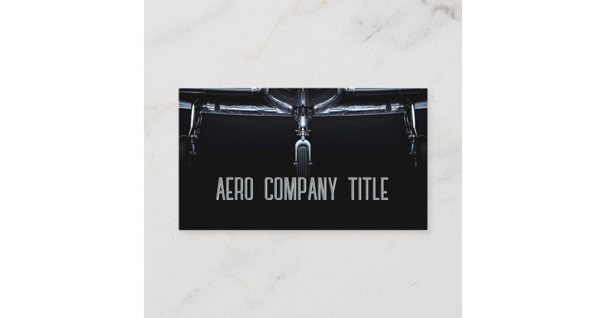 Avionics and Electronics Boeing Solid Black Avia Business Card | Zazzle