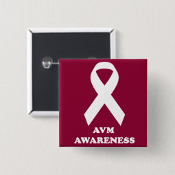 AVM Awareness Button | Zazzle