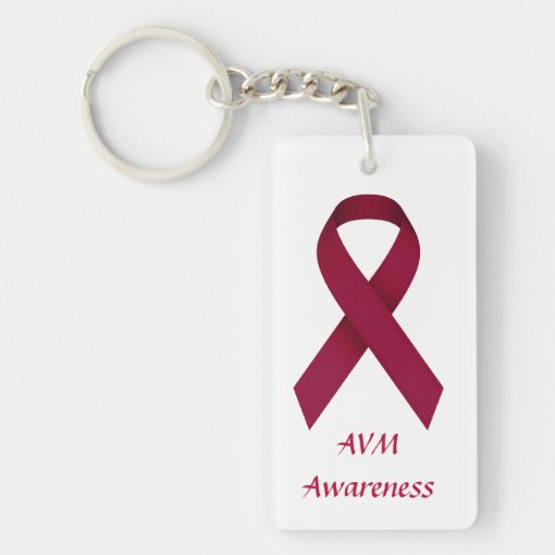 AVM Awareness Keychain | Zazzle