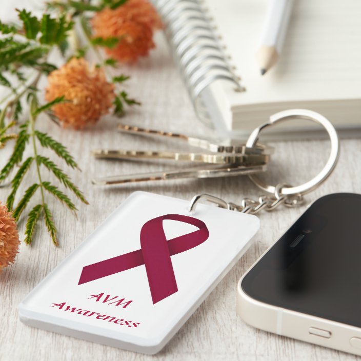 AVM Awareness Keychain | Zazzle.com