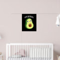 Avoc-adorable Funny Avocado Pun Dark BG Poster | Zazzle