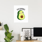 Avoc-adorable Funny Avocado Pun Poster | Zazzle