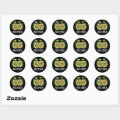 Avoca-bros Funny Avocado Pun Dark BG Classic Round Sticker | Zazzle