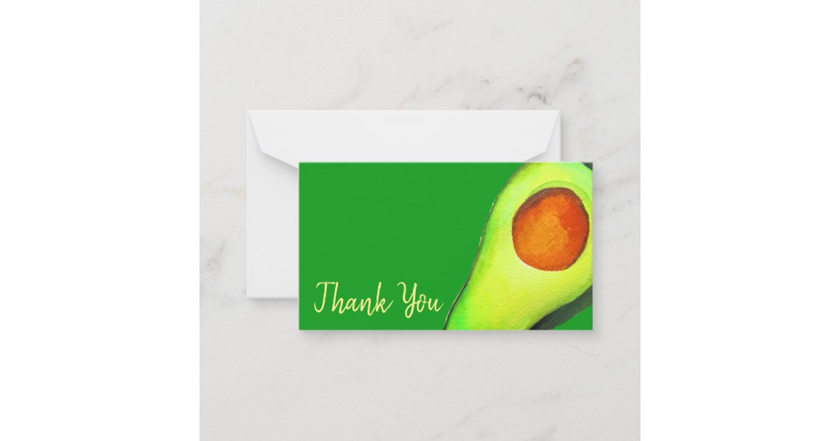 Avocado addict green cute art note card | Zazzle