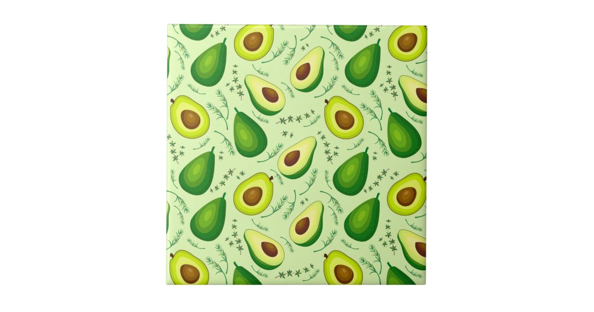 Avocado Ceramic Tile | Zazzle