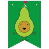 Avocado Cute Happy Birthday Bunting Banner | Zazzle