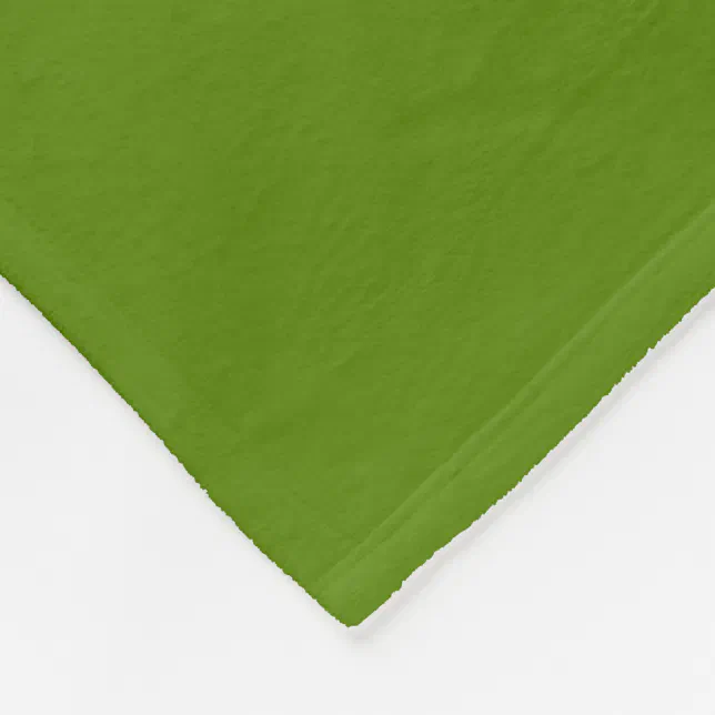 Avocado Green Color Background Dark Green Color Fleece Blanket | Zazzle