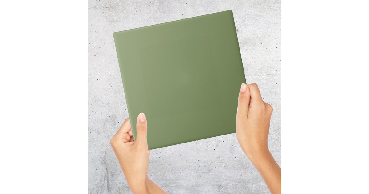 Avocado Green solid Color Tile | Zazzle
